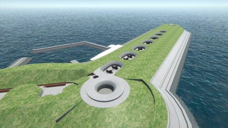 Fortress in Tokyo Bay - NO.2 Sea fort - No.1 Sea Fort